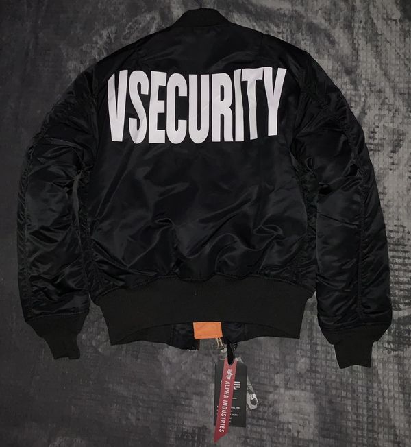 Alpha Industries Playboi Carti VSECURITY Bomber Jacket . King Vamp Tour ...