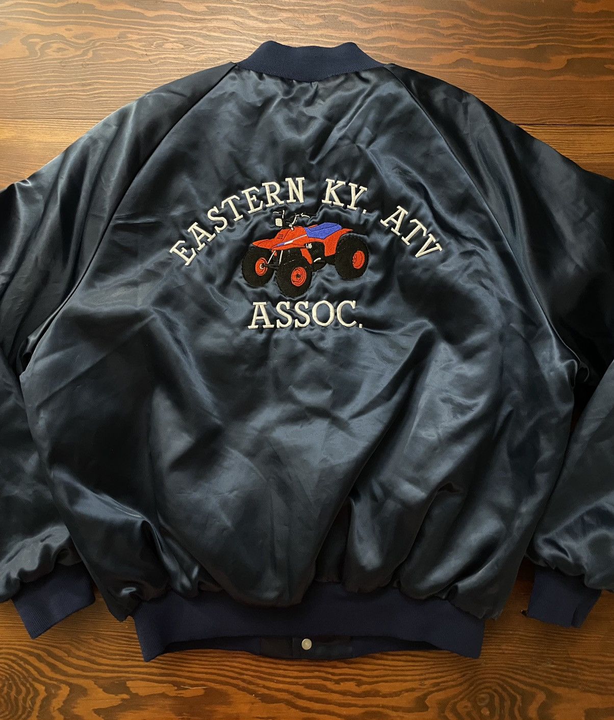 Bomber Jacket × Racing × Vintage Vintage Eastern Kentucky ATV Club ...