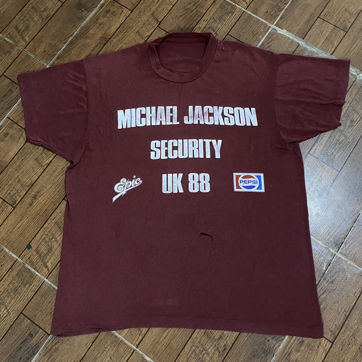 Vintage Rare Vintage 80s Michael Jackson Security Uk 88 | Grailed