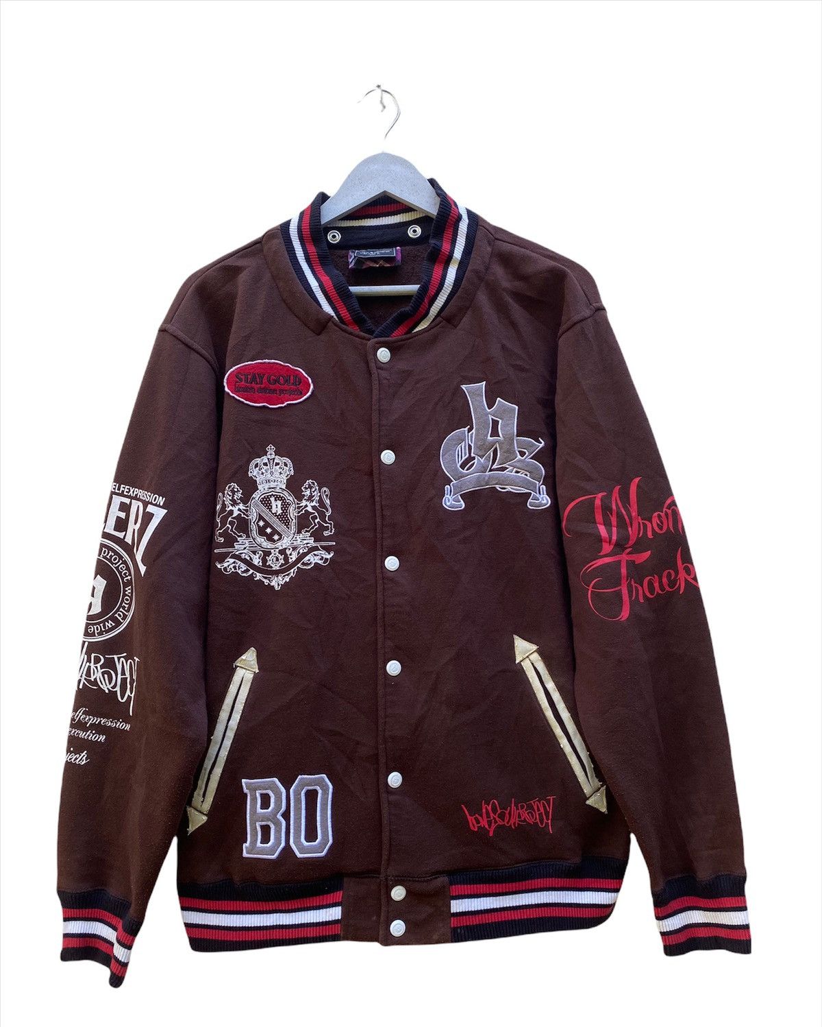 Japanese Brand B one soul project varsity jackets | Grailed