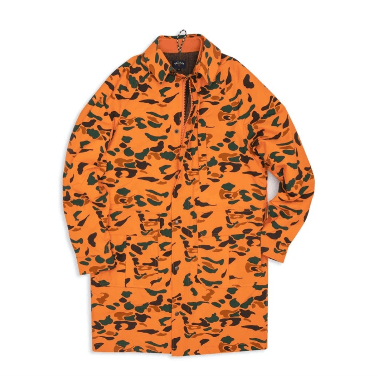 Noah Waterproof Cashpad® Long Parka - Orange Camo / M | Grailed