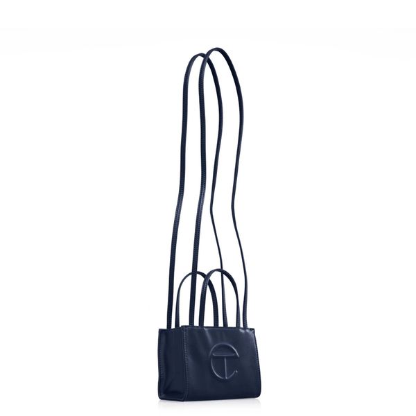Telfar Telfar Navy Blue Small Shopping Bag | Grailed