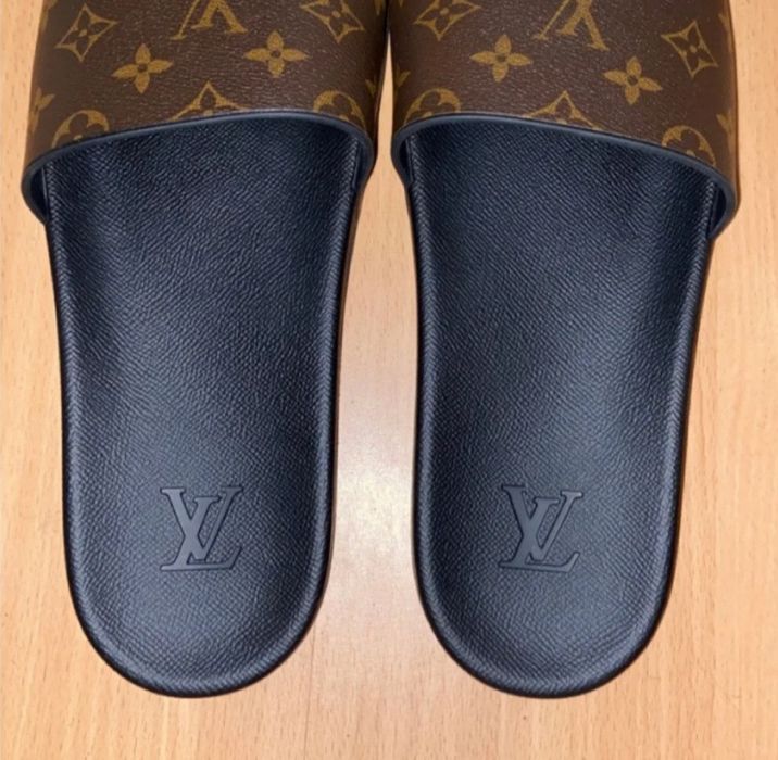 Louis Vuitton LV Waterfront Monogram Rubber Slides | Grailed