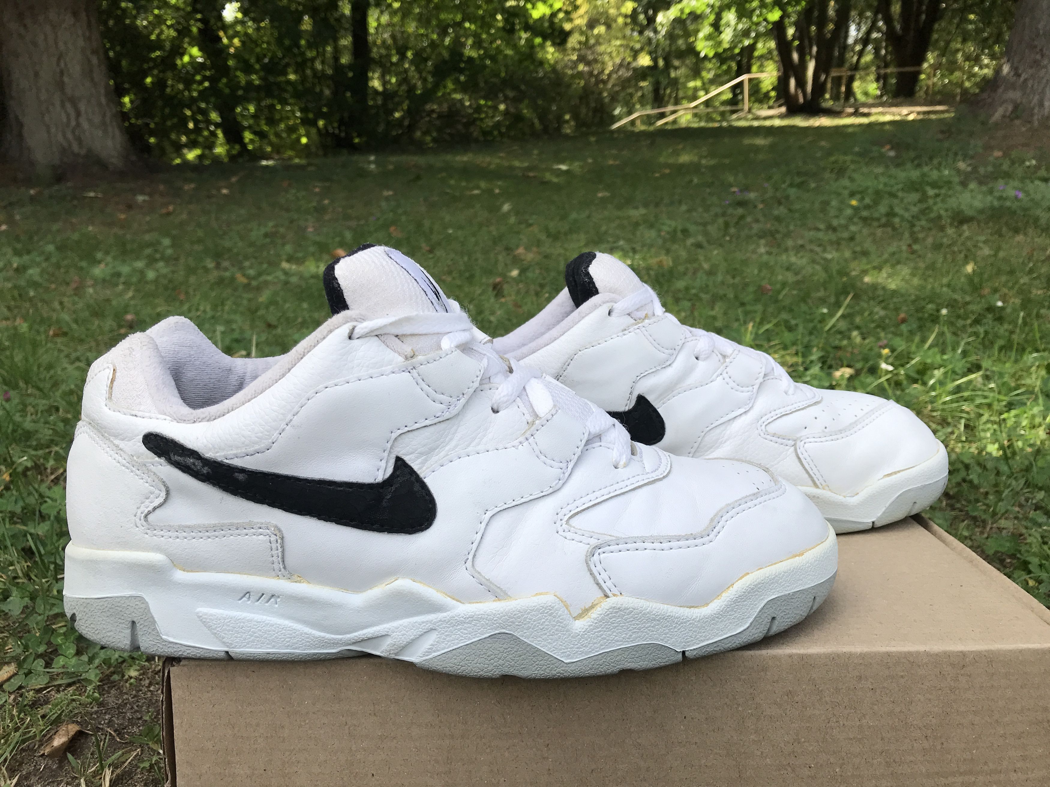 Nike × Vintage Vintage Nike Andre Agassi Leather Tennis Sneaker ...