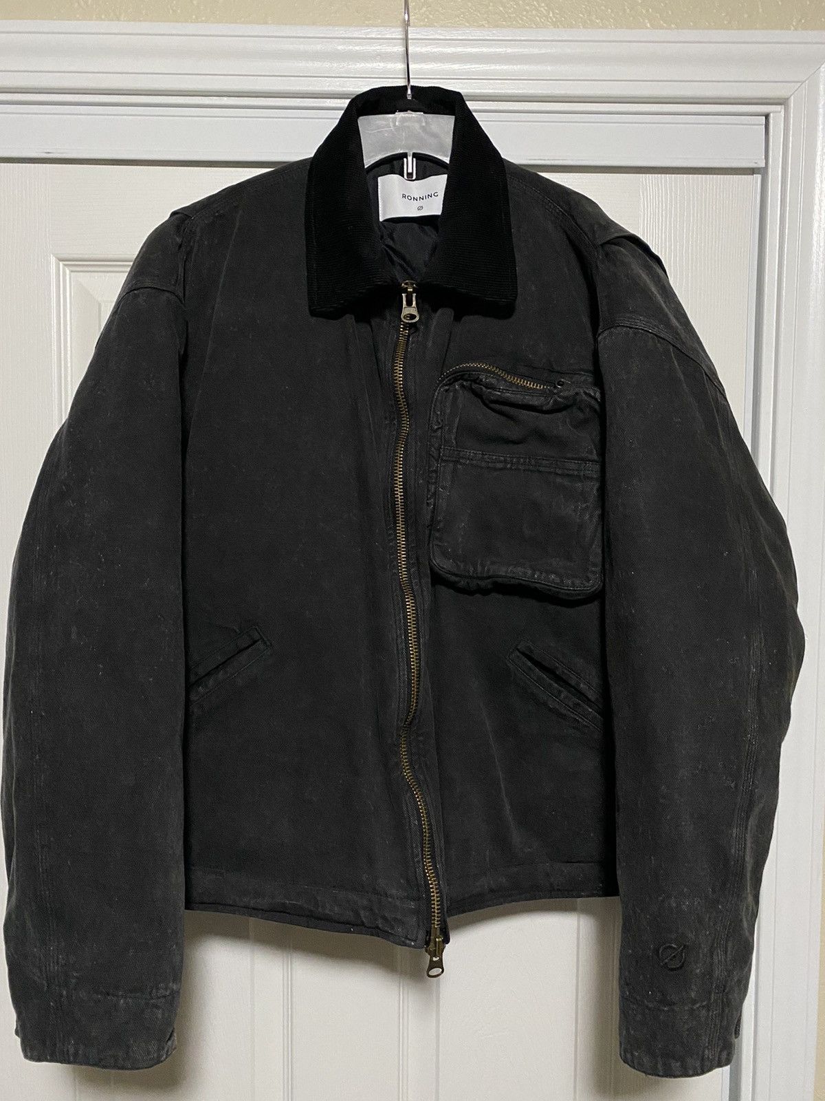 Ronning Ronning Washed Black Work Jacket | Grailed