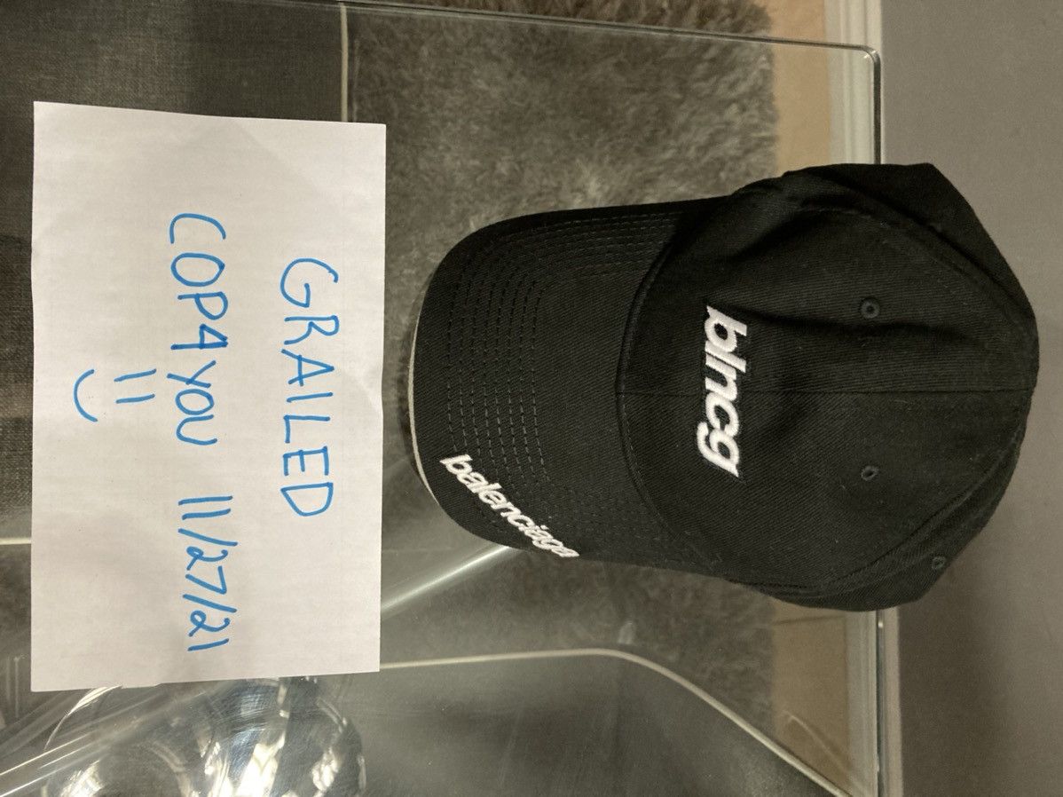 Balenciaga Balenciaga “blncg” hat black/white | Grailed
