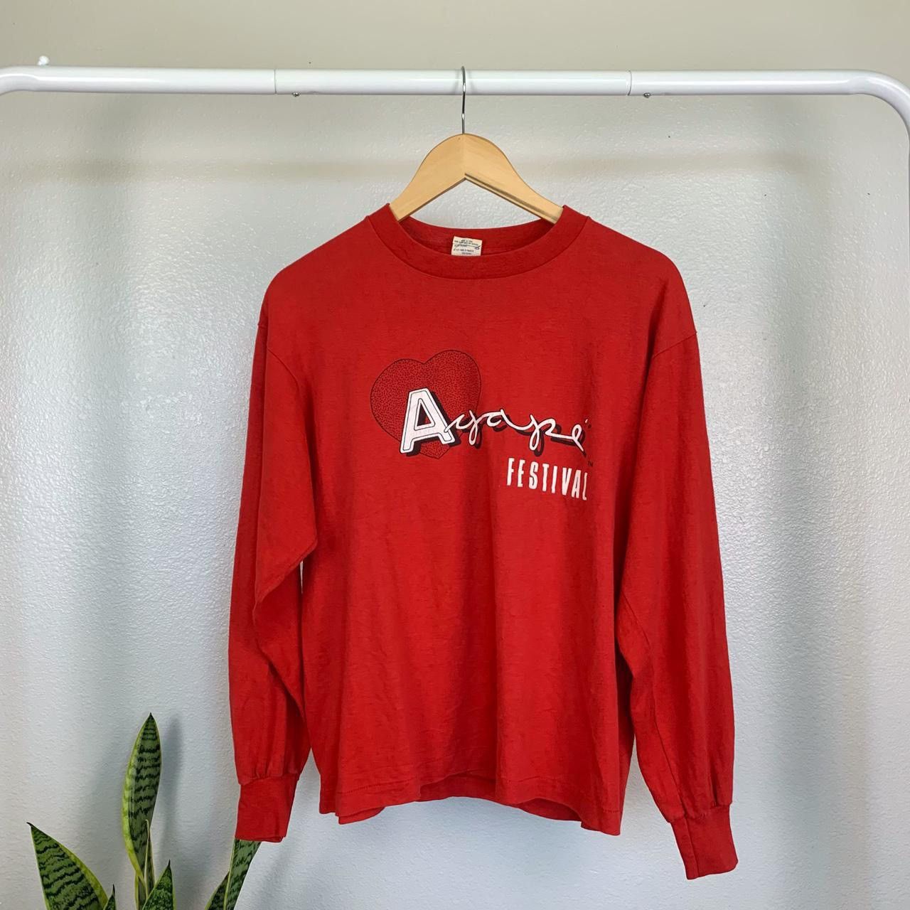Made In Usa × Vintage Vintage 80’s Single Stitch Agape Festival Long ...