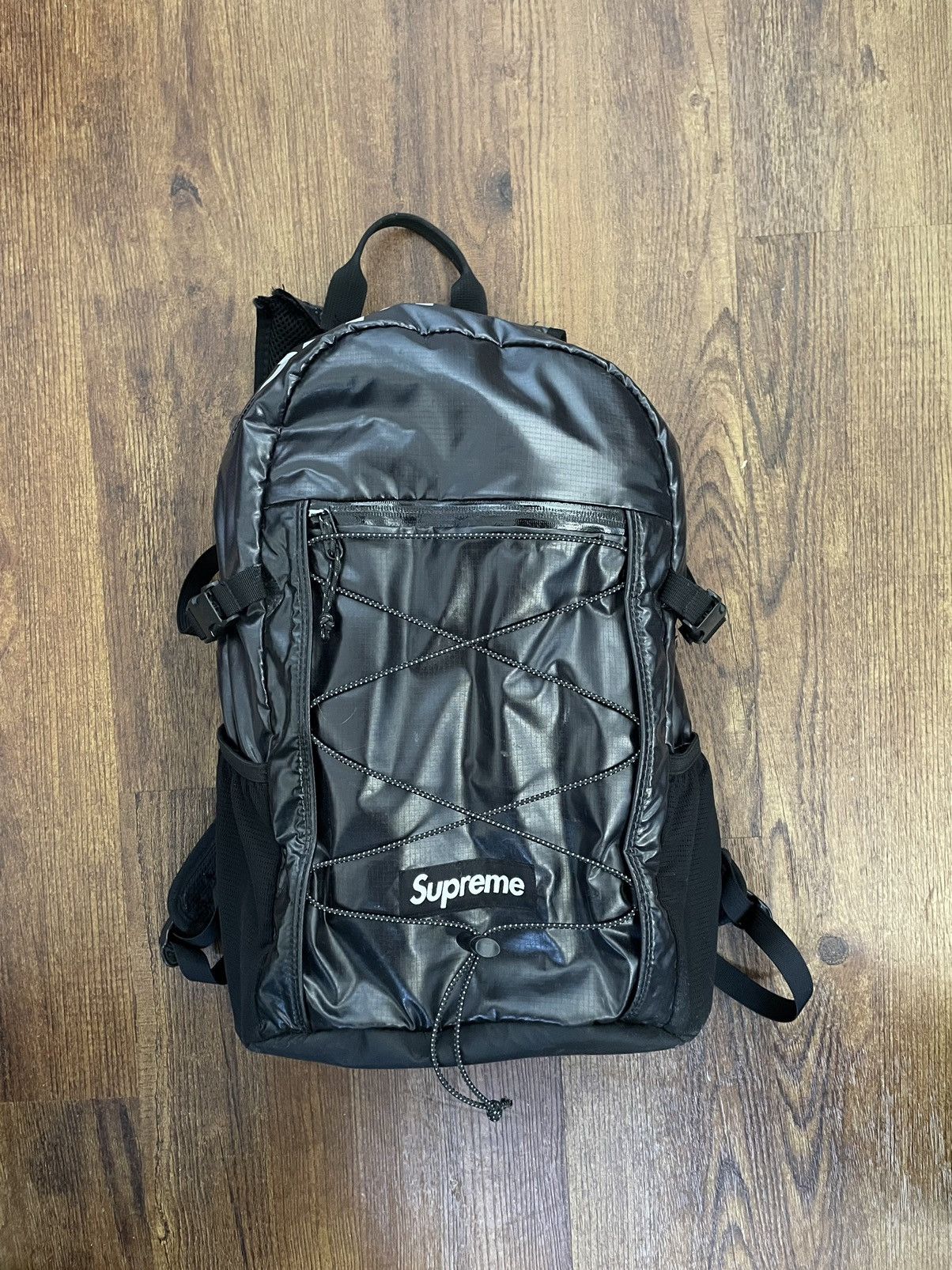 Supreme Black Supreme Backpack FW17 | Grailed
