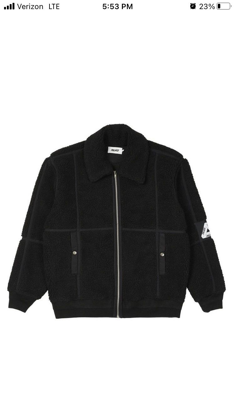 Palace Palace Sherpa Flight Jacket Black Large | Grailed