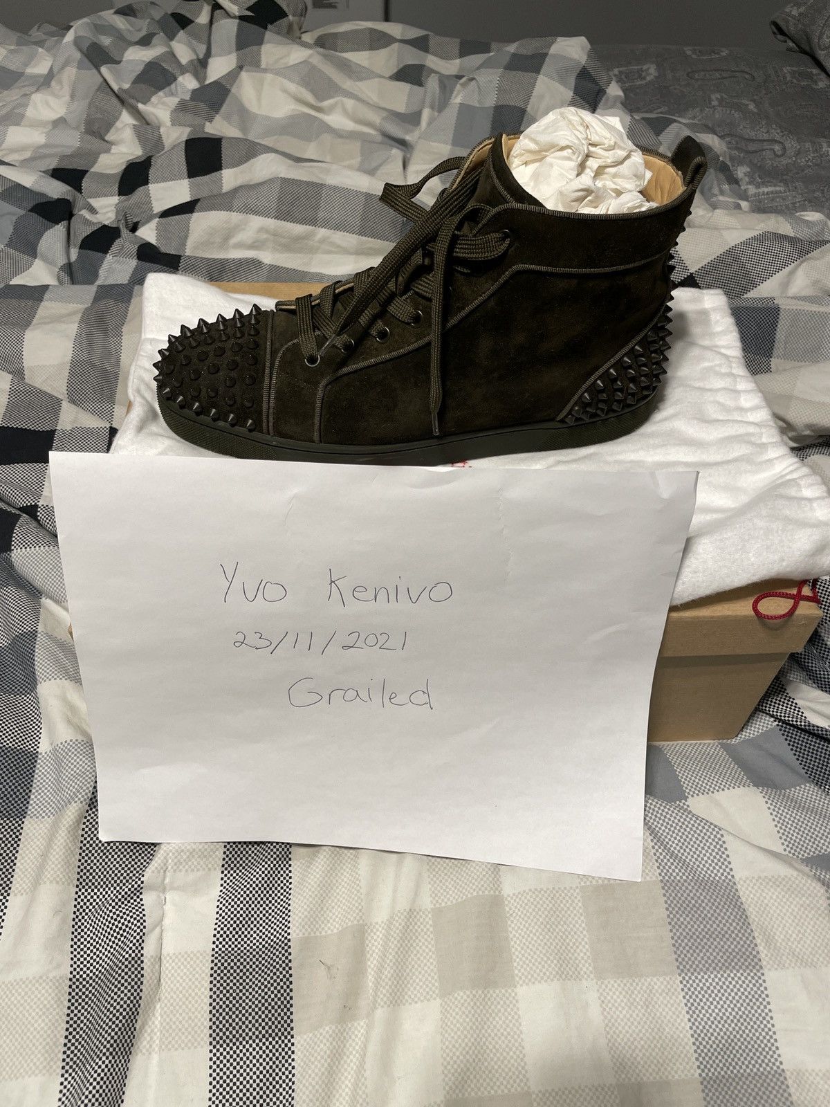 Christian Louboutin Lou spikes 2 Alpino | Grailed