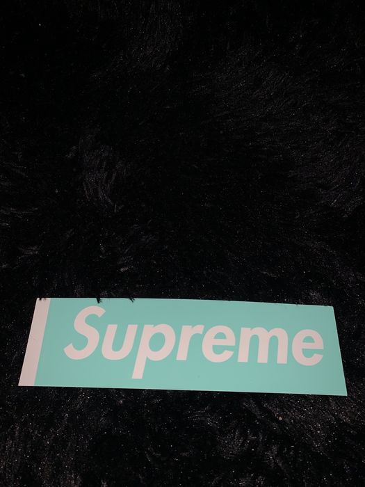 Supreme 2021 Supreme Tiffany & Co. Box Logo Sticker | Grailed