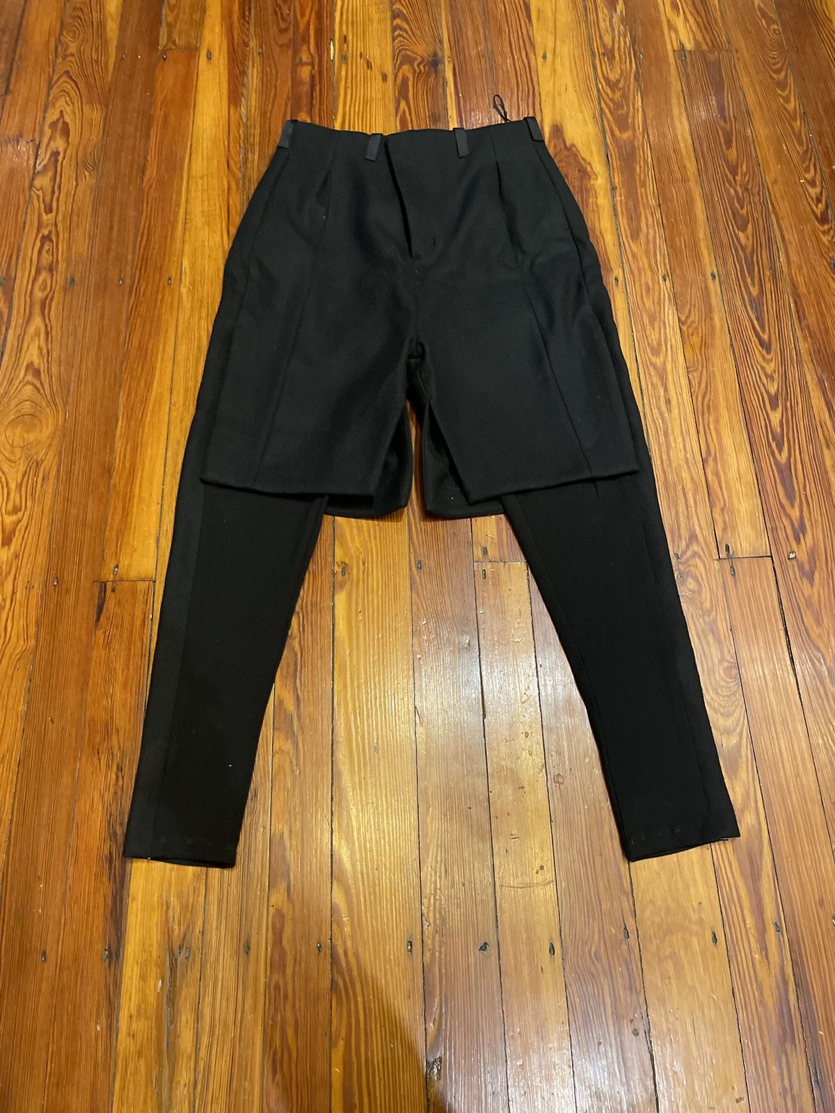 Devoa Wool shorts with built in leggings | Grailed