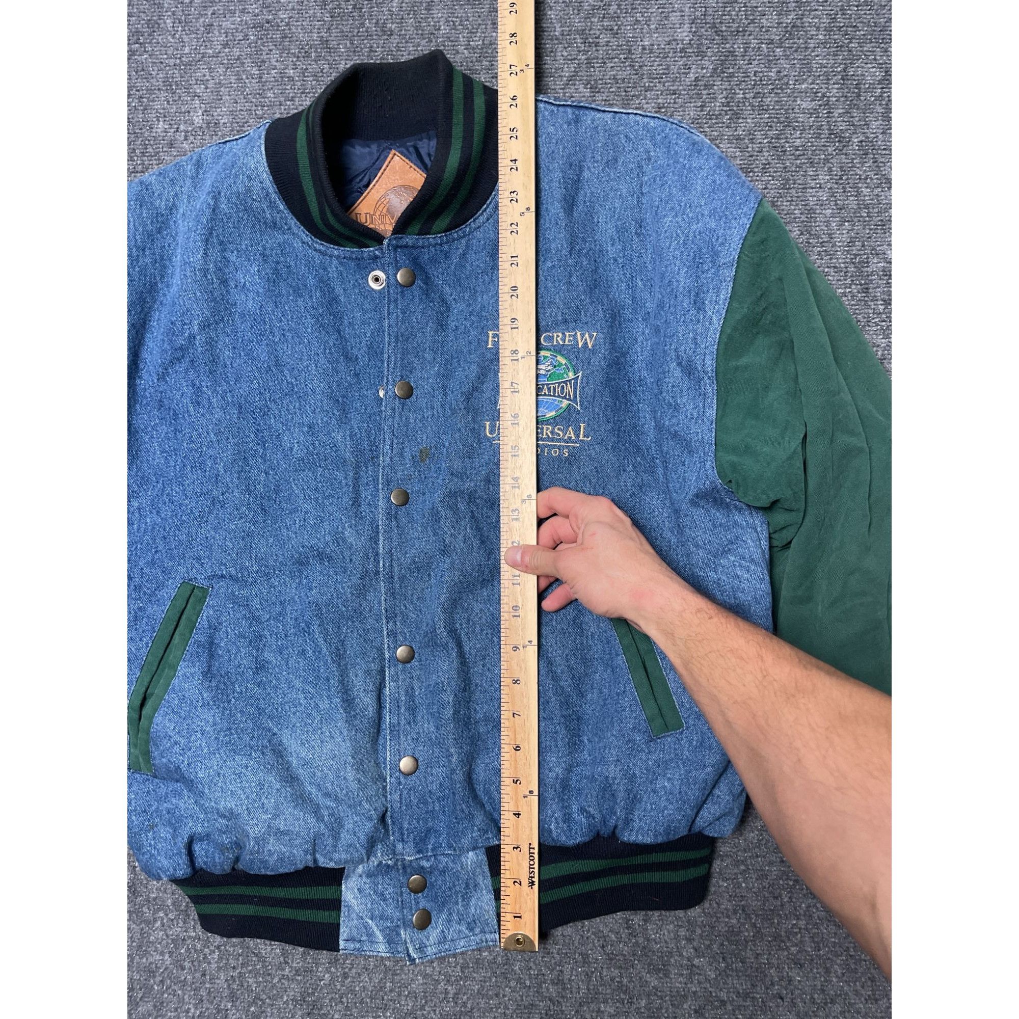 Universal Studios Vintage Universal Studios Film Crew Letterman Jacket ...