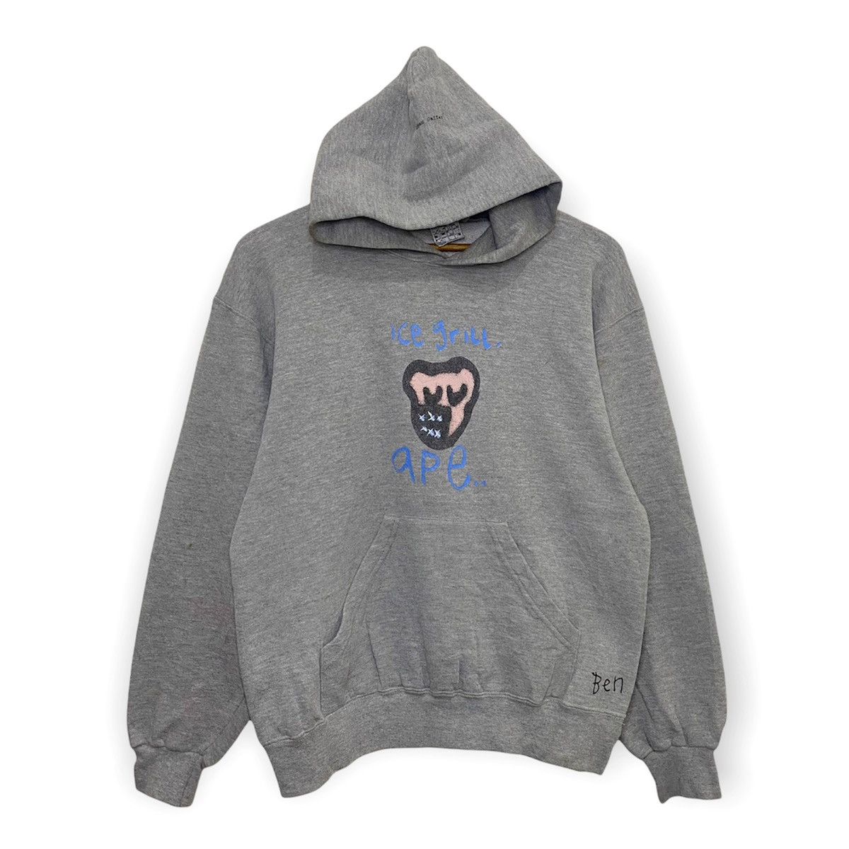 Streetwear Ben Saffer Ice Grill Ape Hoodie | Grailed