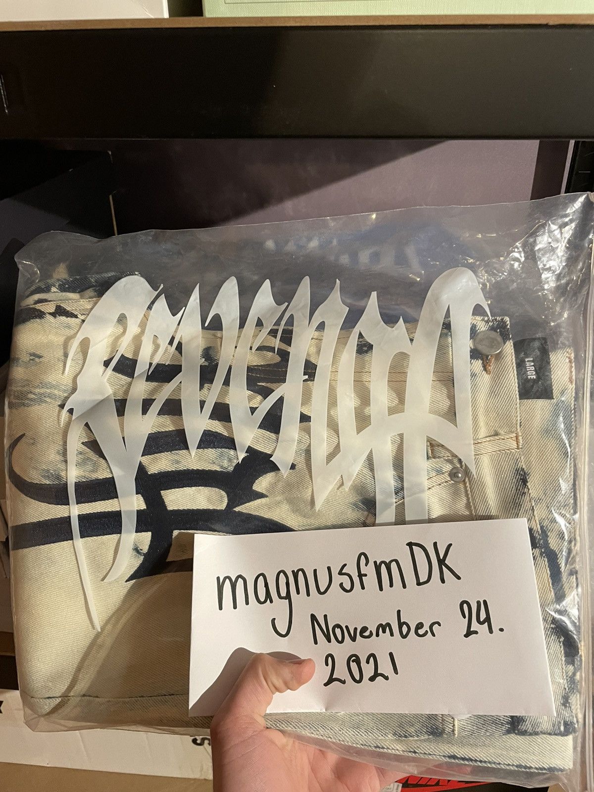 Revenge REVENGE HAND-BLEACHED DENIM | Grailed