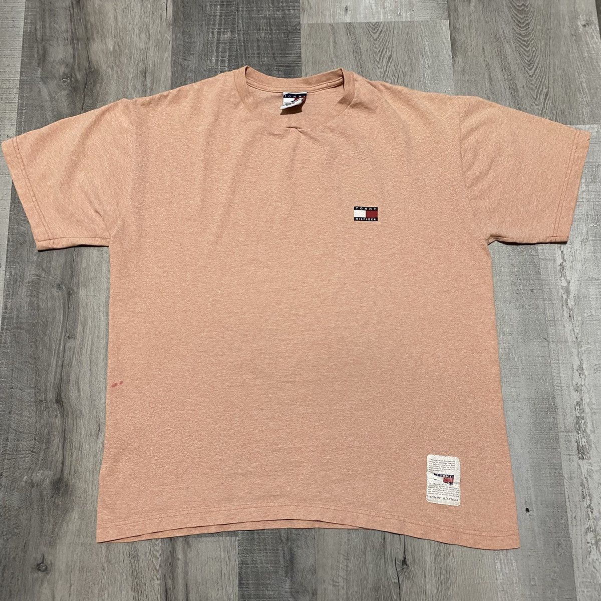 Made In Usa × Tommy Hilfiger Vintage Tommy Hilfiger Light Pink Crewneck ...