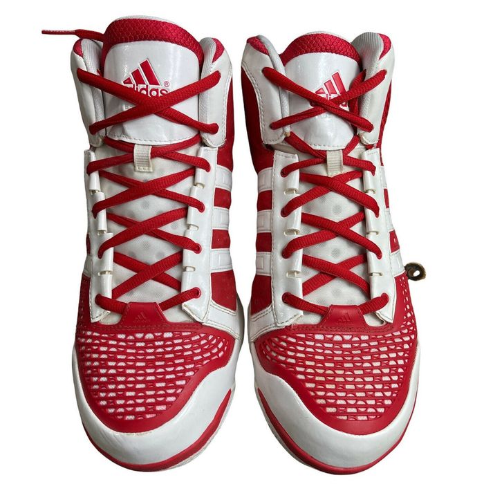 Adidas AdiPrene Basketball Shoes Red White Sneakers | Grailed