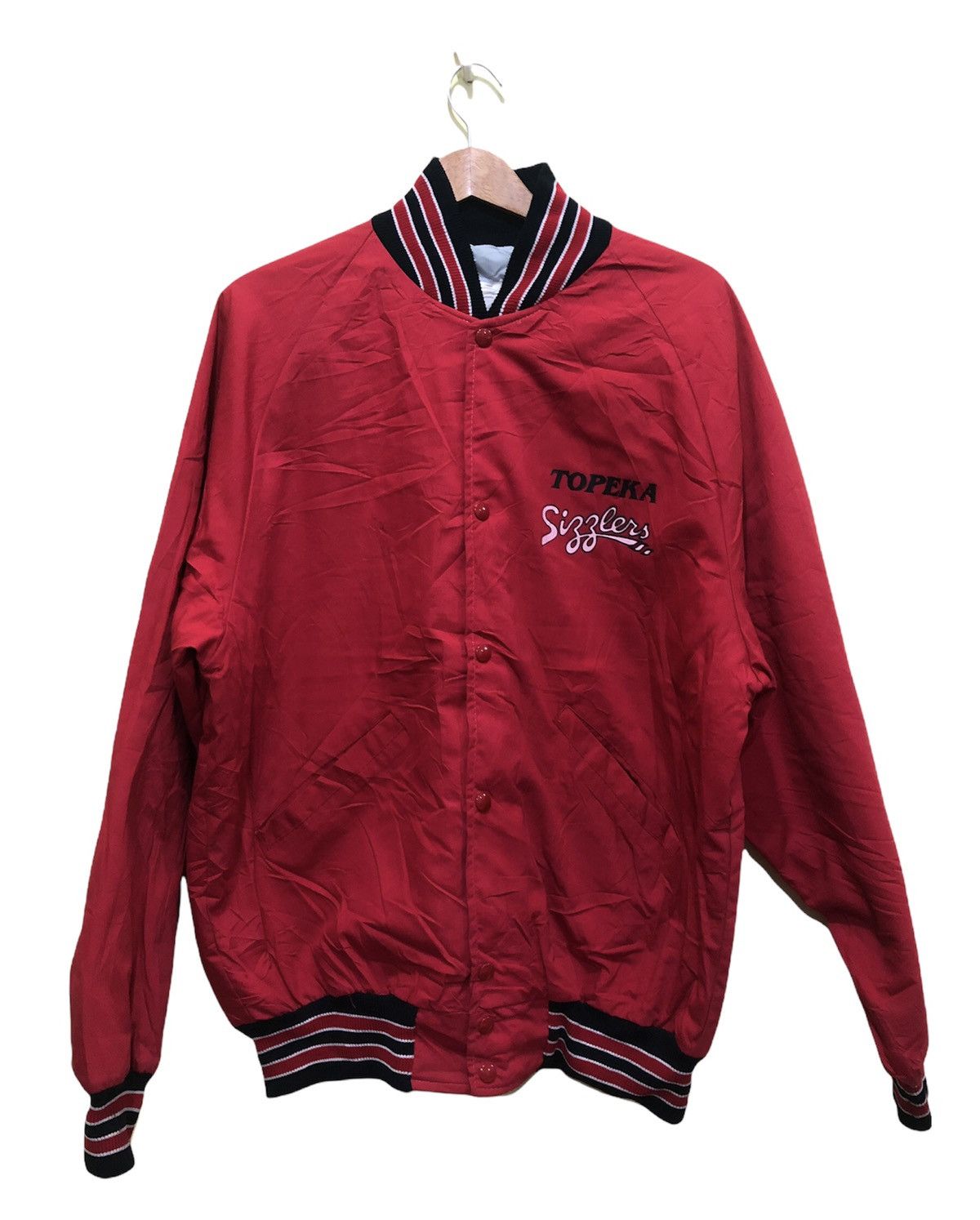 Delong Varsity Jackets × Streetwear × Vintage DeLong vintage red ...