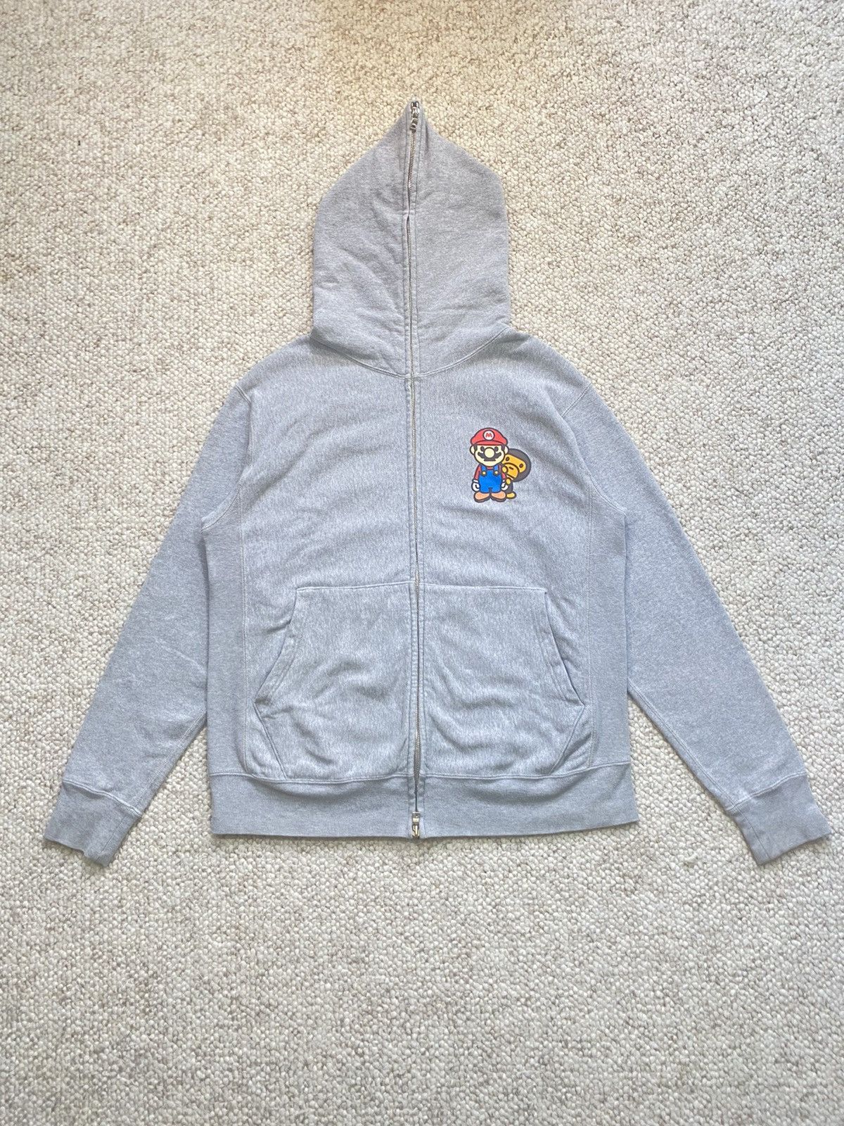 Bape Bape A Bathing Ape Mario Baby Milo Full Zip Hoodie | Grailed