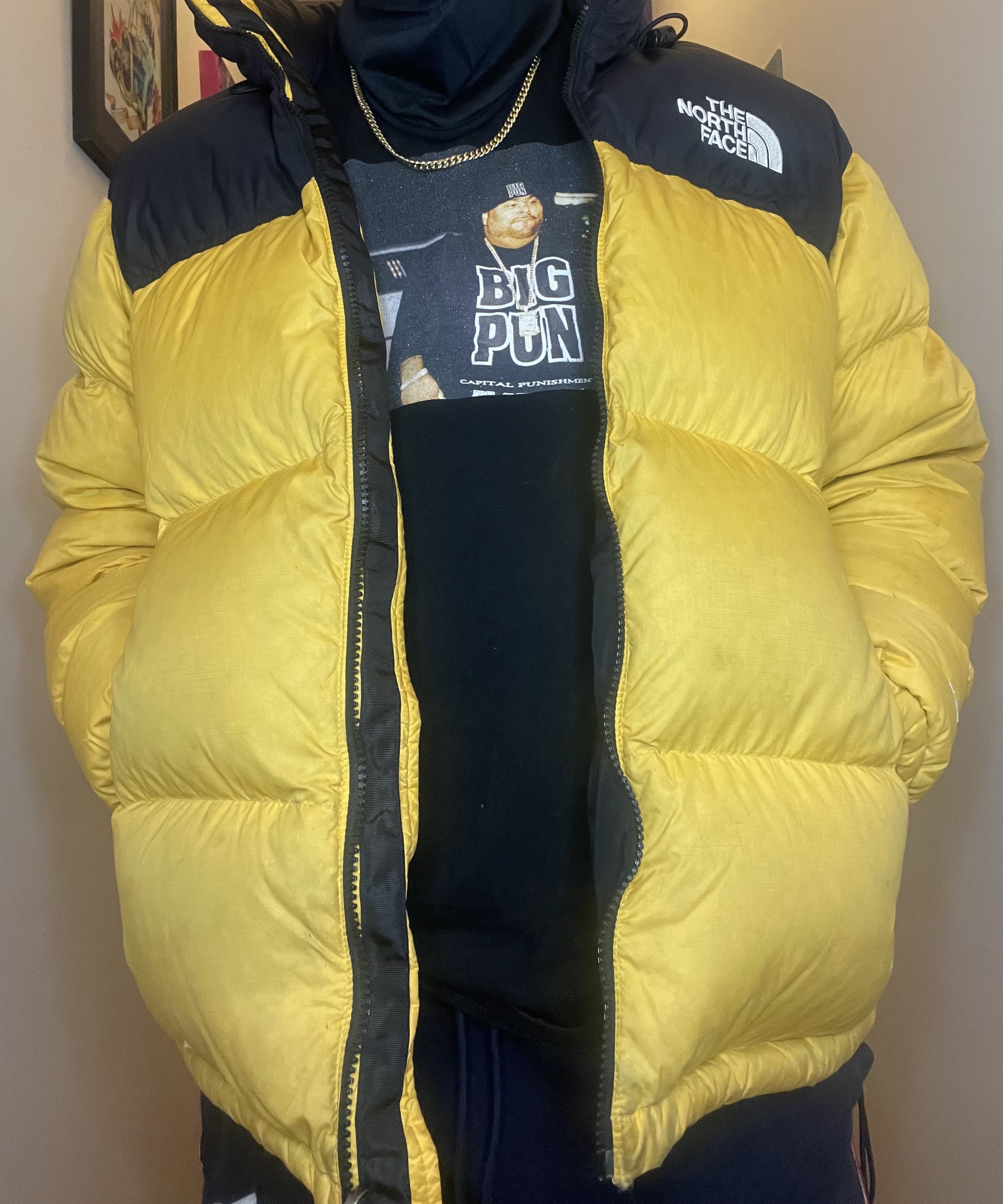The North Face THE NORTH FACE 700 NUPTSE YELLOW PUFFER JACKET TNF ...