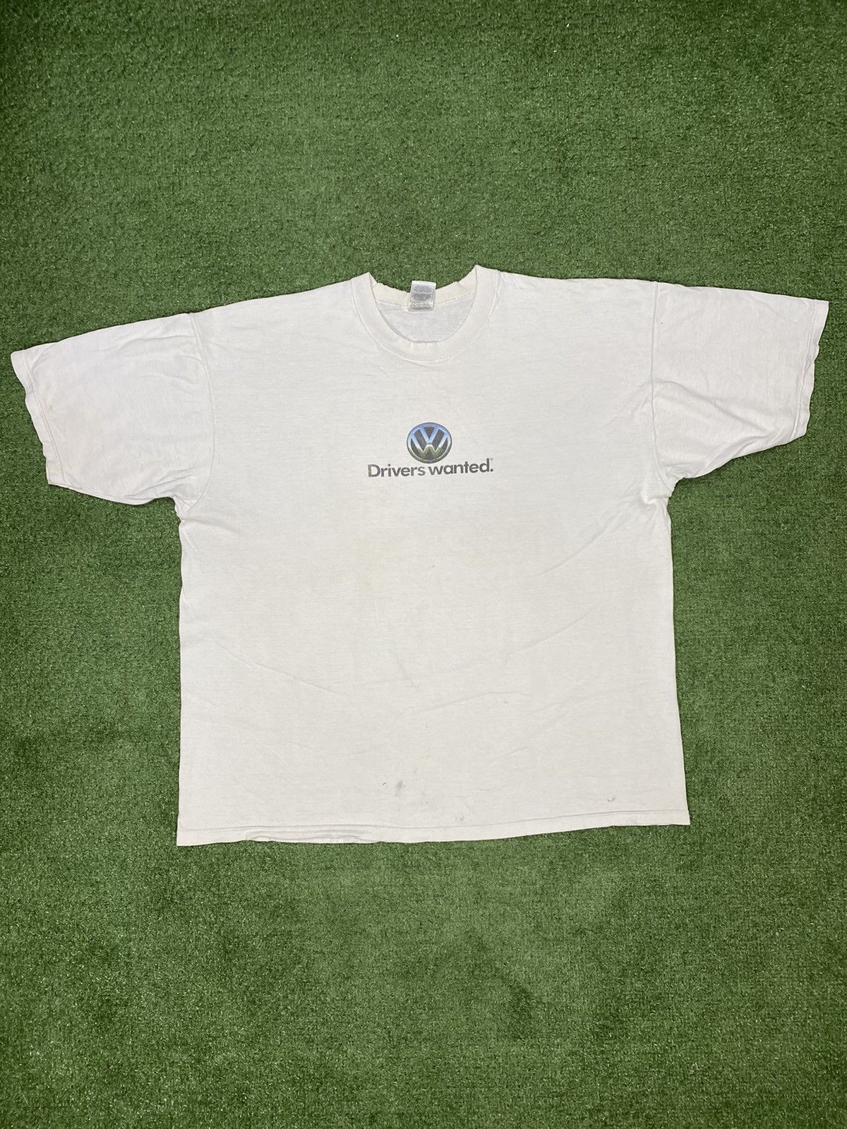 Vintage 1990s Volkswagen “drivers wanted” logo graphic tshirt | Grailed