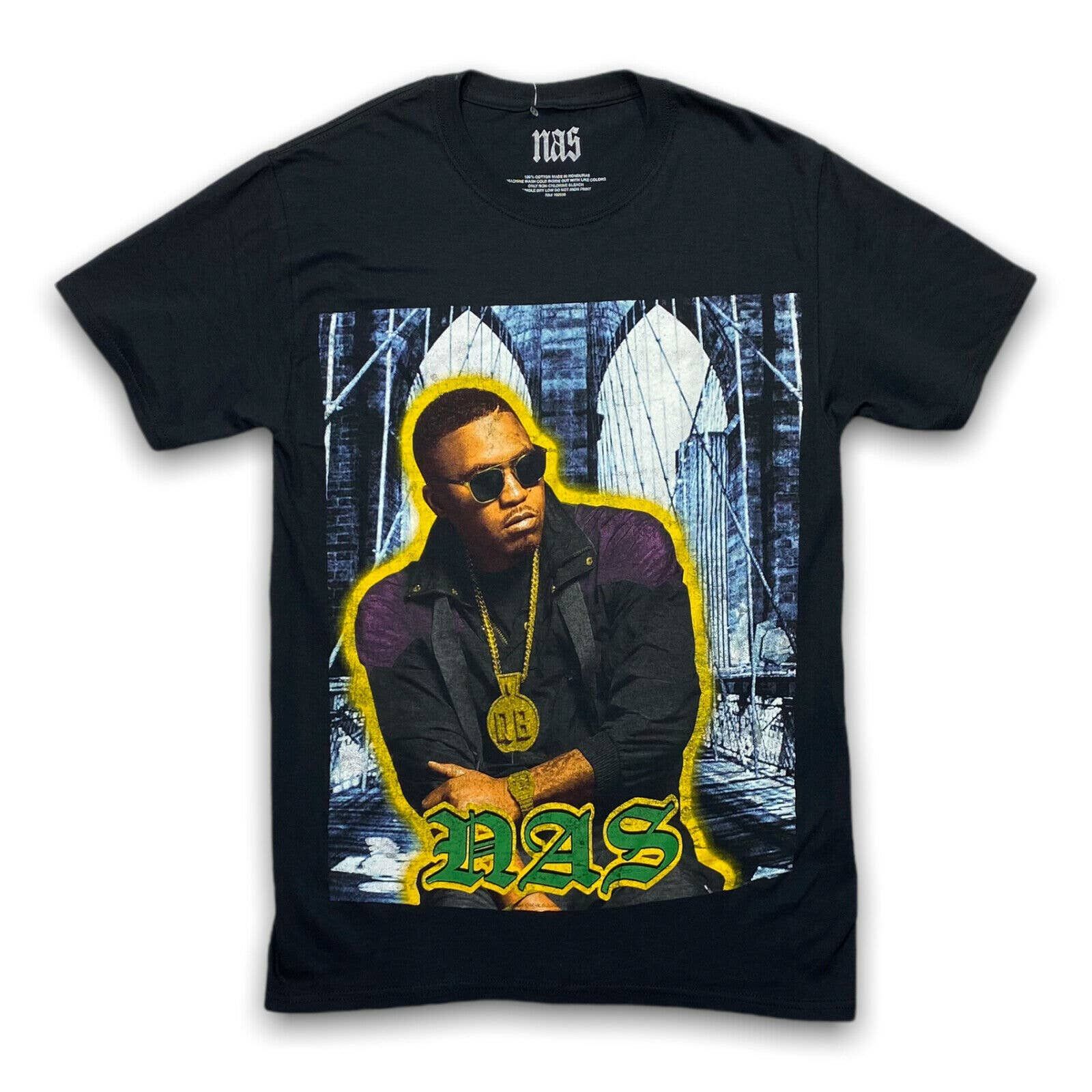 Nas × Rap Tees NAS Brooklyn Bridge Retro Shirt Rap Tee | Grailed