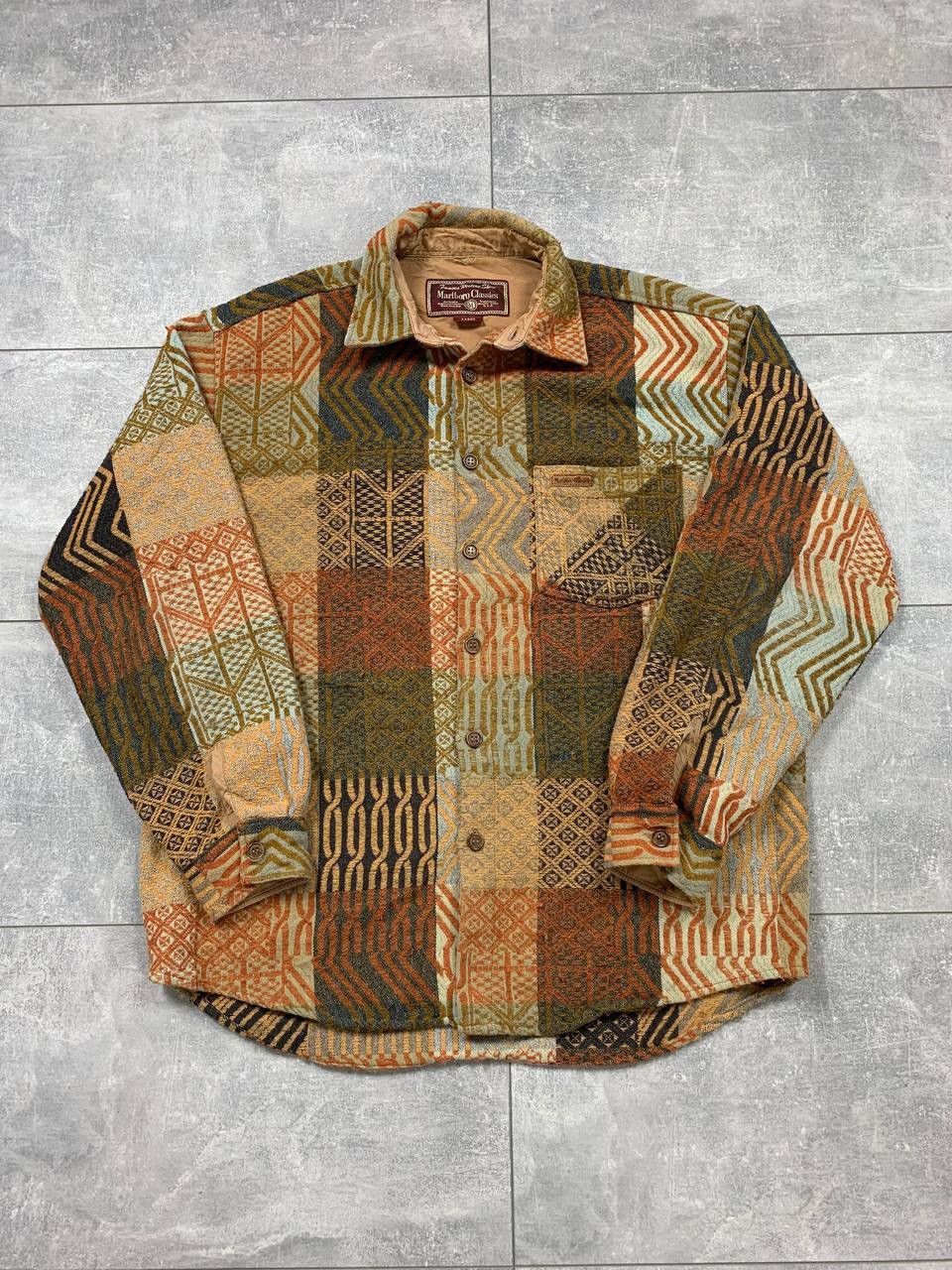 Vintage Marlboro plated jacket work jacket | Grailed