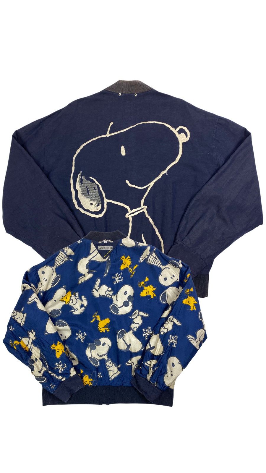 Iceberg × Vintage 🔥LASTDROP🔥90s Iceberg Peanuts Snoopy Silk Bomber ...