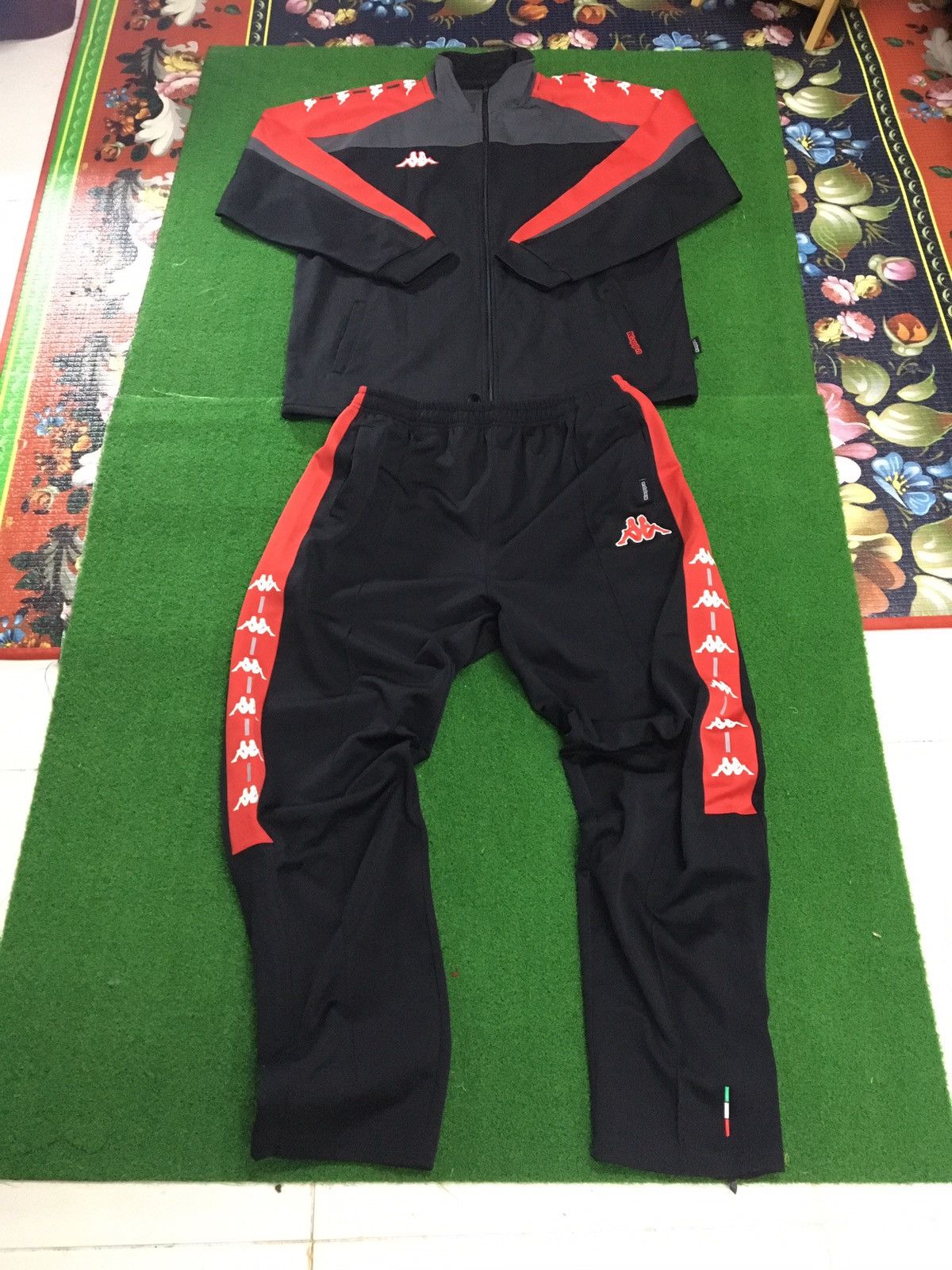 Vintage Vintage Kappa Side Tape Complete Track Suit Size XXL | Grailed