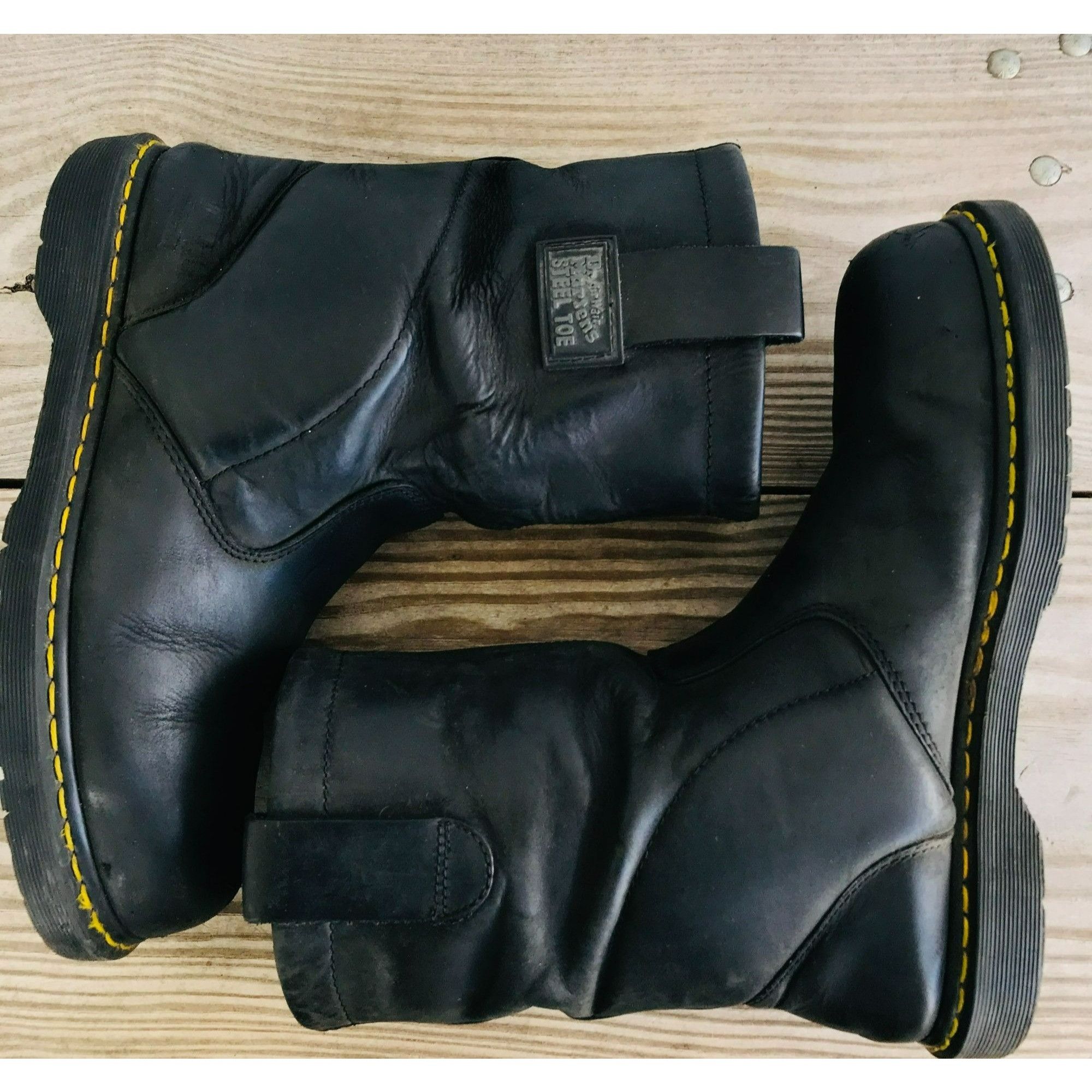Dr. Martens Doc Dr Marten Wellington Work Boots Steel Toe Safety | Grailed