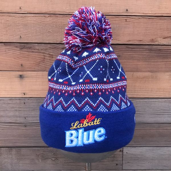New Era Labatt Blue New Era Winter Hockey Beanie | Grailed