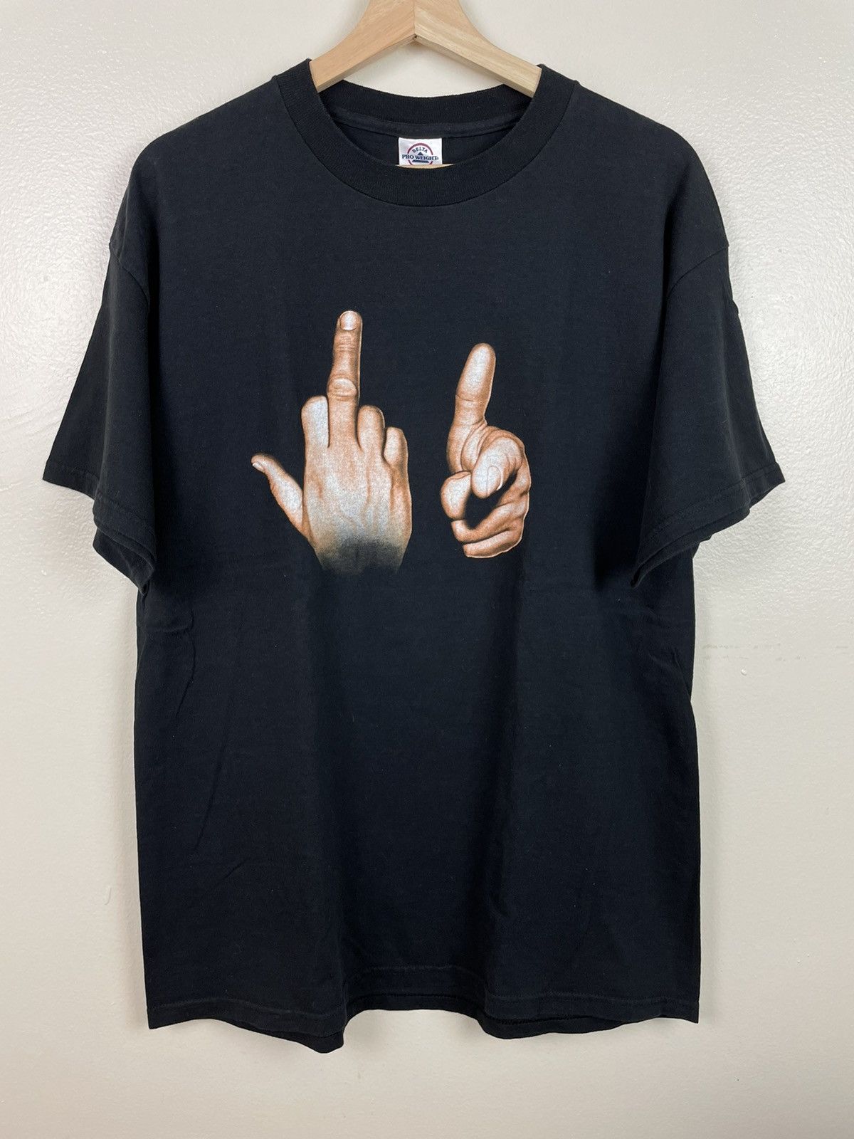 A$AP Rocky × Delta × Vintage Vintage Asap Rocky Worn Middle Finger Gun ...