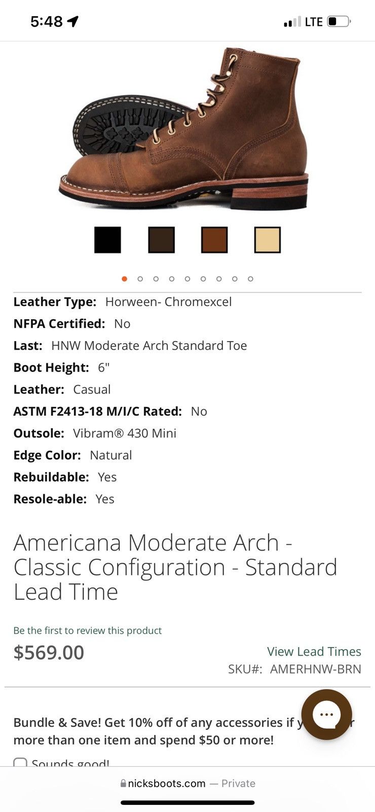 Nicks Boots Nick’s "Americana" in Natural Chromexcel Waxed Flesh | Grailed