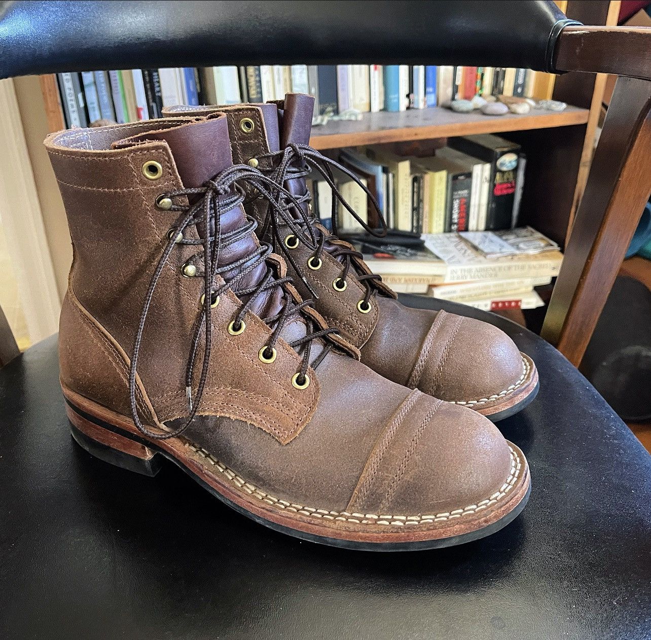Nicks Boots Nick’s "Americana" in Natural Chromexcel Waxed Flesh | Grailed