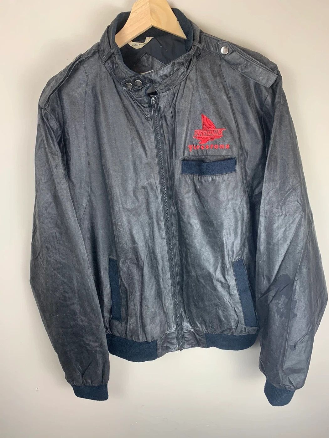 Racing × Vintage Vintage Firestone Racing Pit Jacket | Grailed