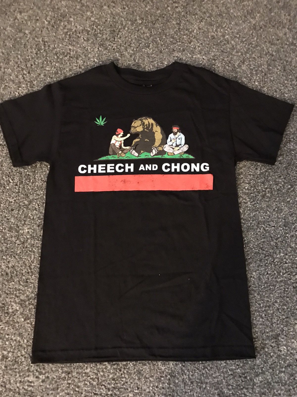 Vintage Cheech & chong smoking seesh with bear | Grailed