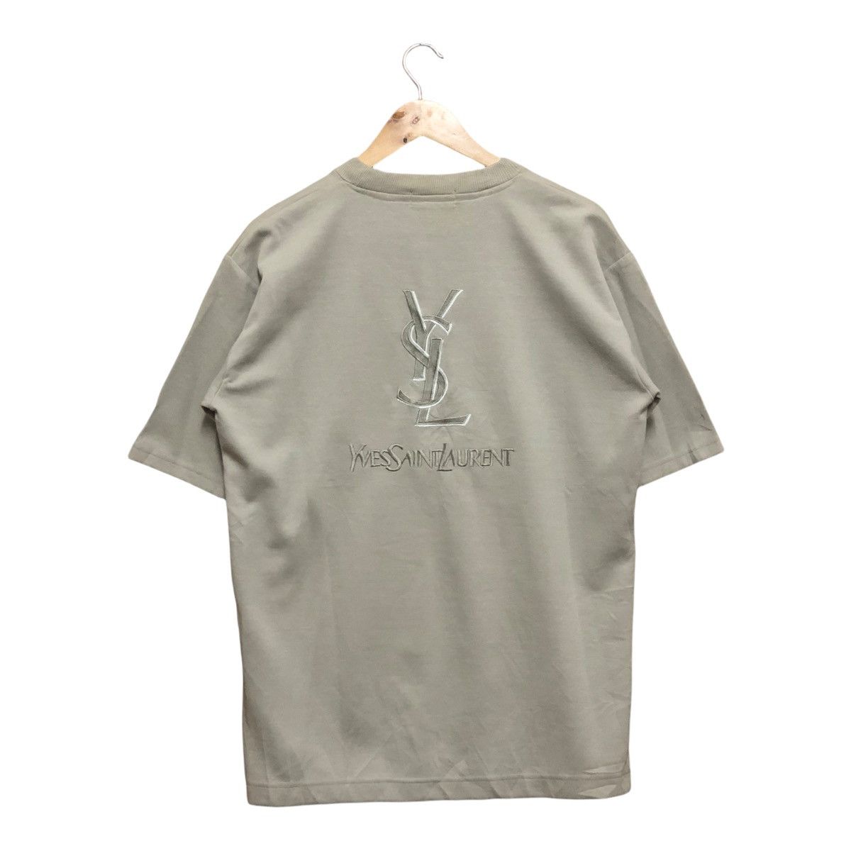 Ysl Pour Homme Yves Saint Laurent Big Logo Spell Out Embroidery Size ...