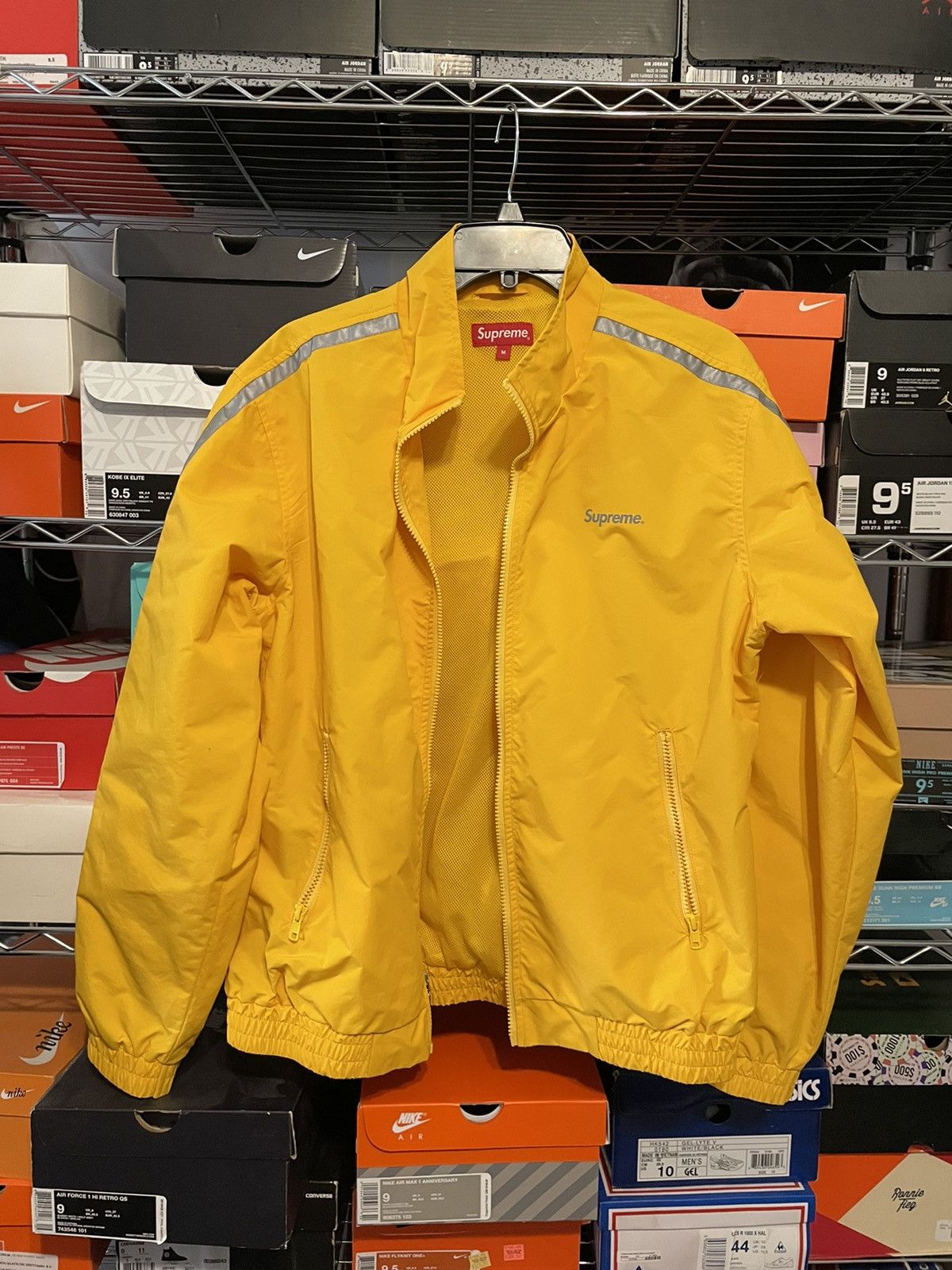 Supreme Supreme 3M Reflective Yellow Track Jacket FW16 M | Grailed