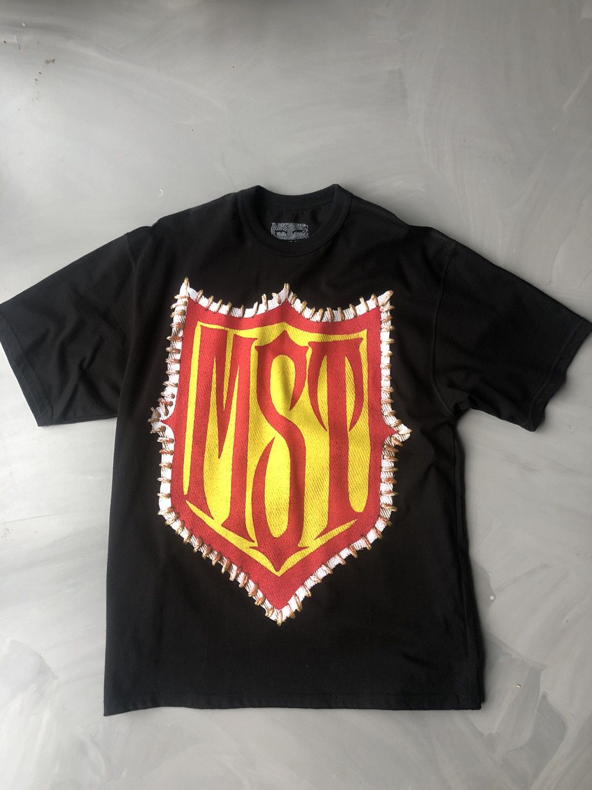 Missing Since Thursday Missing Since Thursday Red and Yellow Patch Tee ...