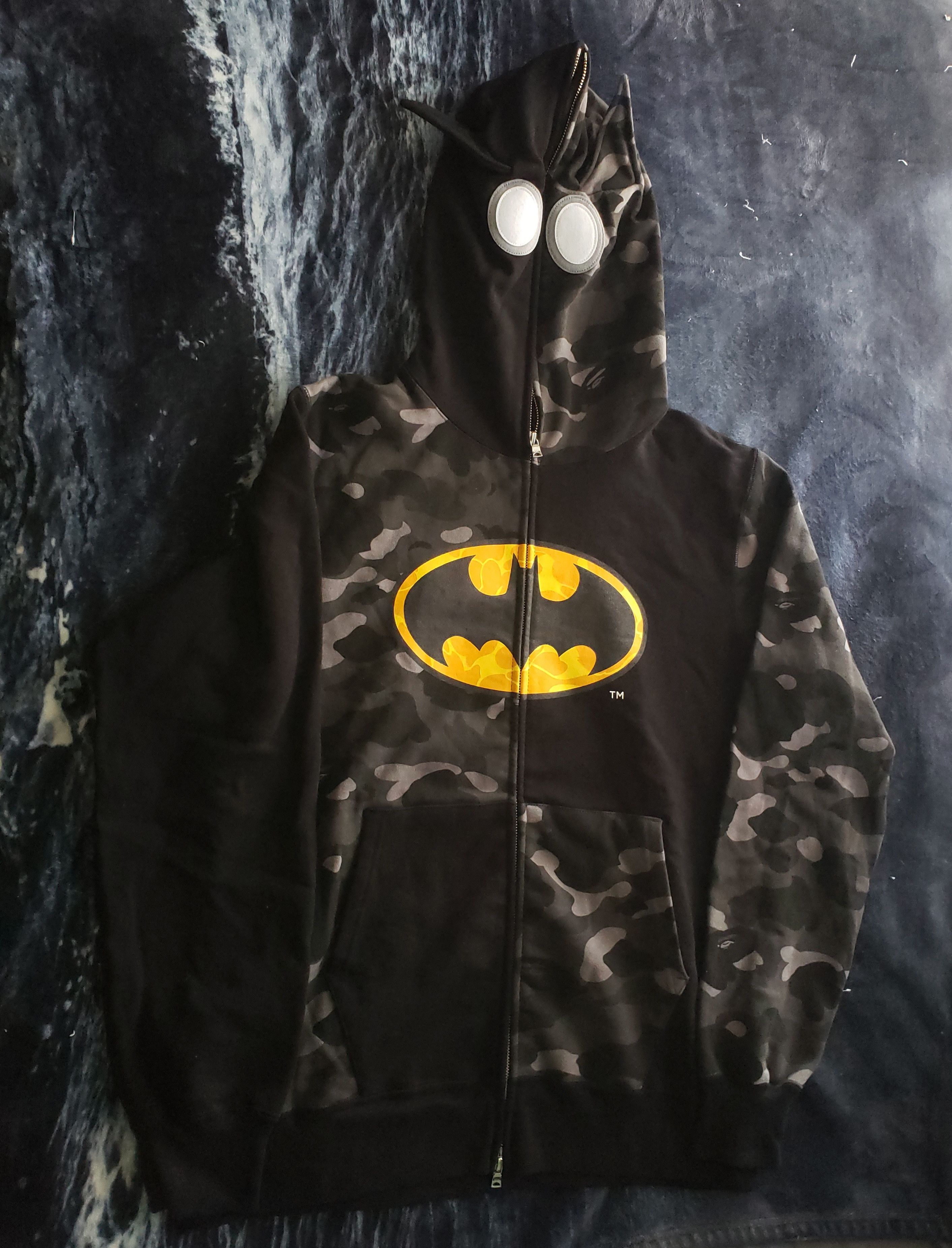 Bape BAPE X DC BATMAN FULL ZIP HOODIE | Grailed