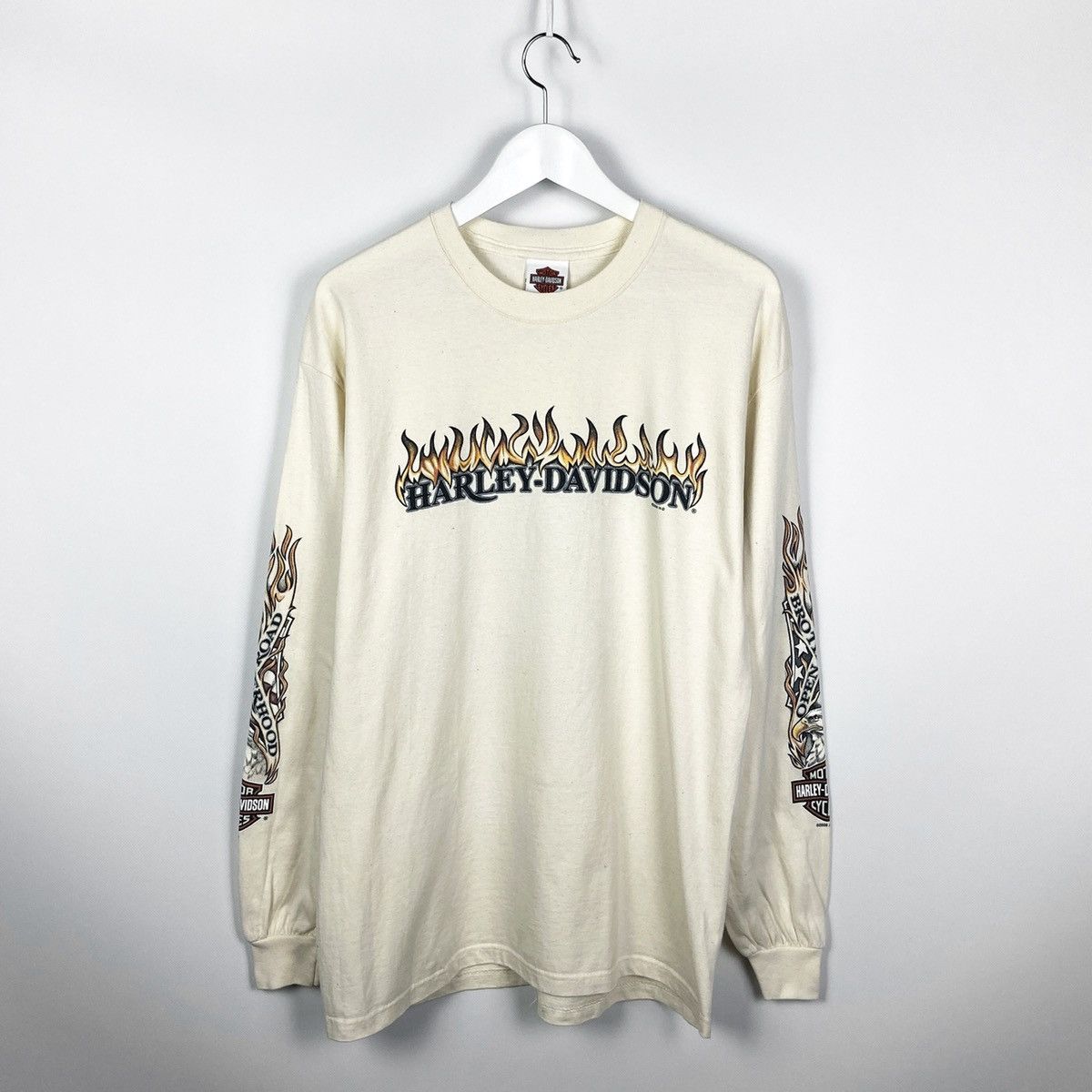 Vintage Vintage 00s Harley Davidson Flame Logo Germany Brotherhood ...