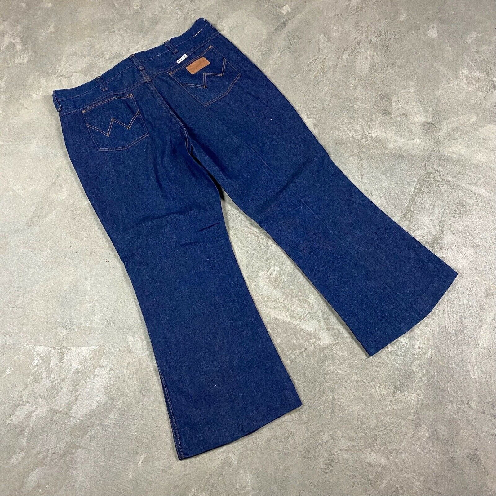 Vintage 70s VTG WRANGLER Talon Zipper MADE IN USA 38x28 No Fault Jeans ...