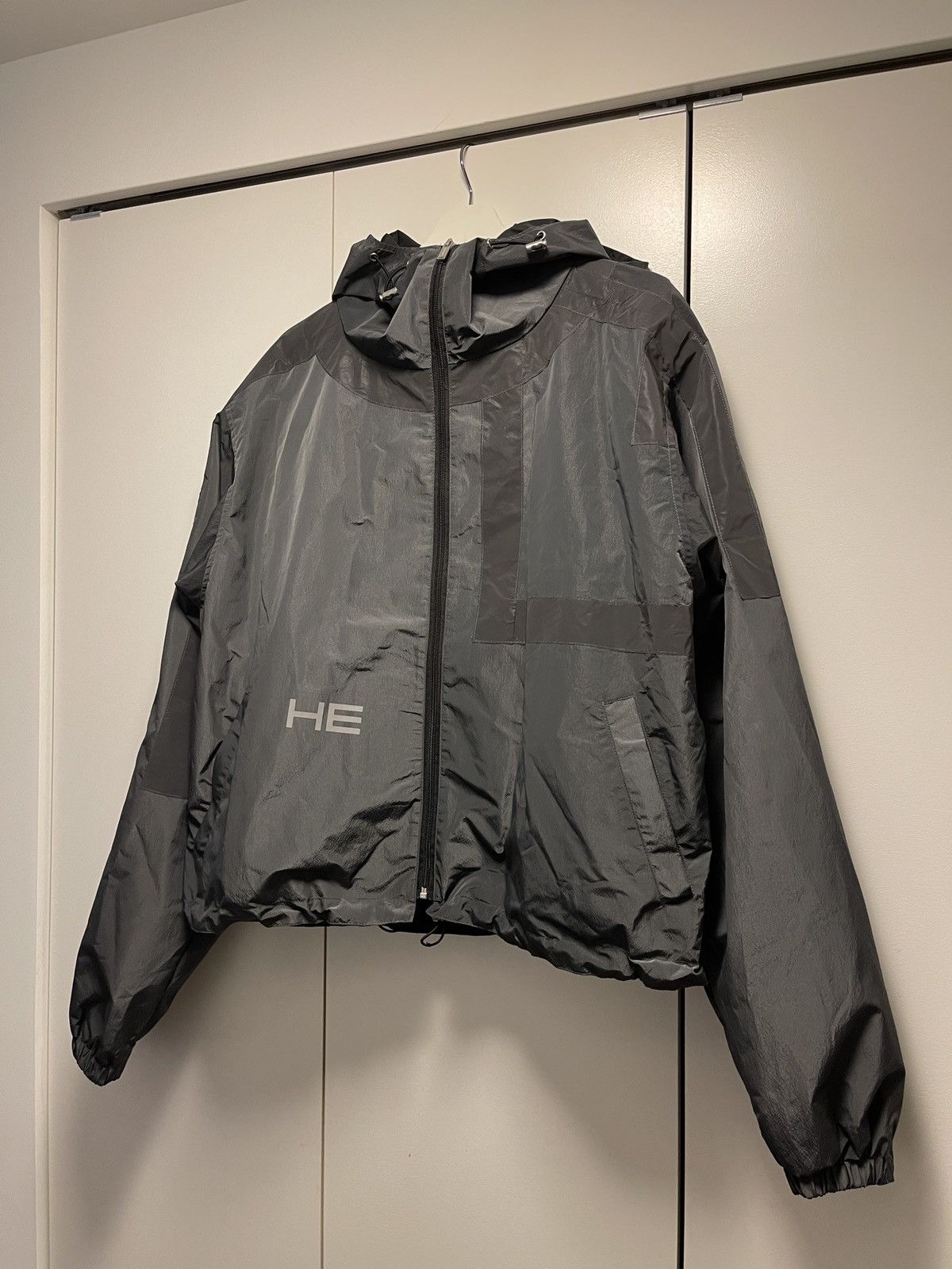 Heliot Emil *Last Drop* Heliot Emil Reflective Tech Windbreaker Jacket ...