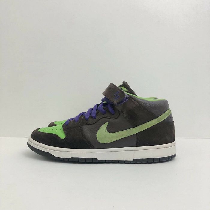 Nike 2007 Nike SB Dunk Mid Premium Donatello 314383 231 TMNT | Grailed