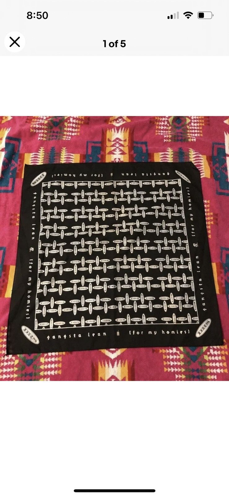 Vintage DRS aka Dirty Rotten Scoundrels gangsta lean bandana scarf ...