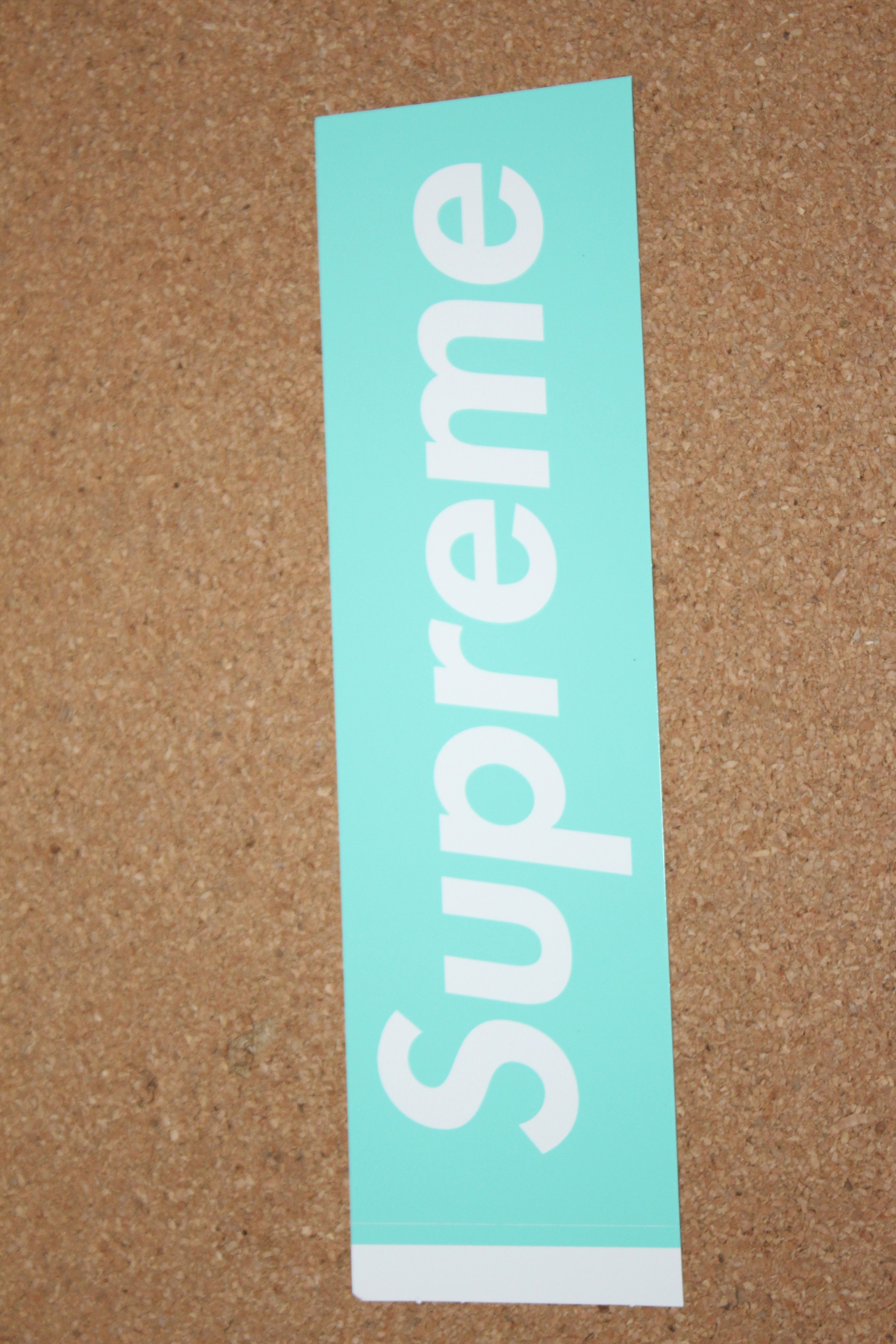 Supreme Supreme Tiffany Box Logo Sticker | Grailed