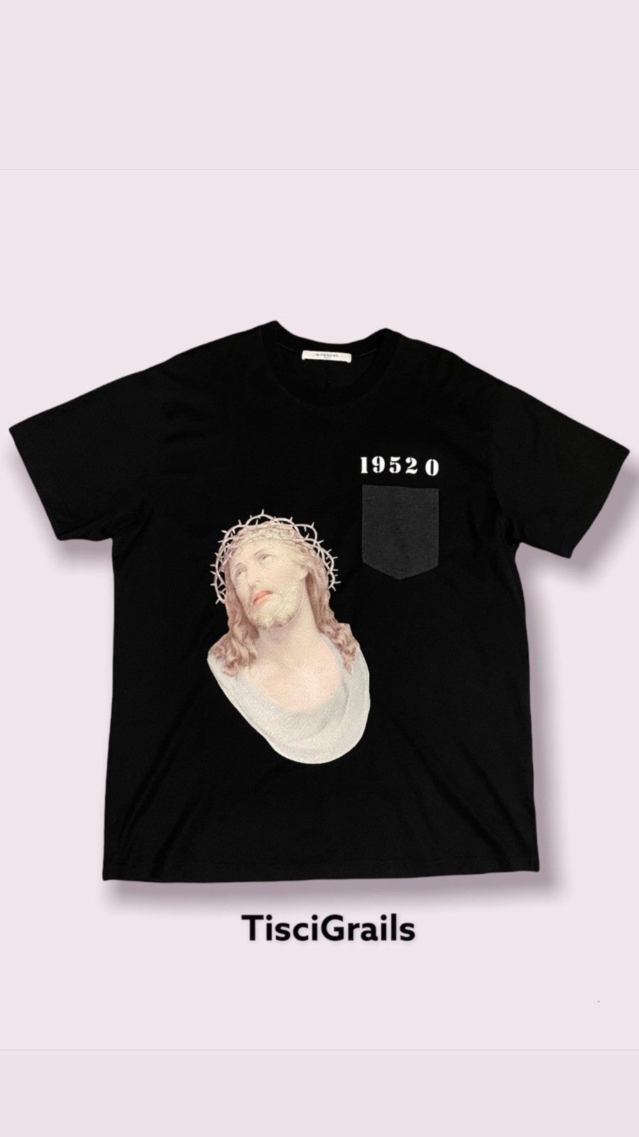 Givenchy Givenchy Jesus appliquéd t shirt | Grailed