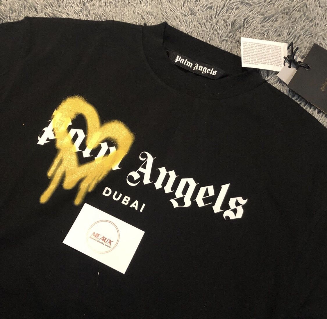 Palm Angels PALM ANGELS spray paint DUBAI XL logo t-shirt tee top t PA ...