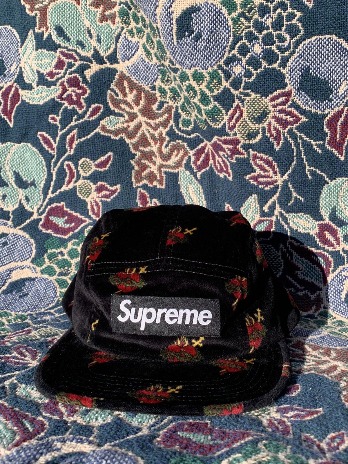 Supreme Supreme Sacred Heart Velvet Cap | Grailed