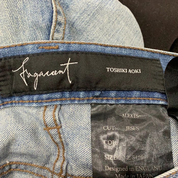 Fagassent Toshiki Aoki Distressed Alexis Jesus Cut Jeans | Grailed